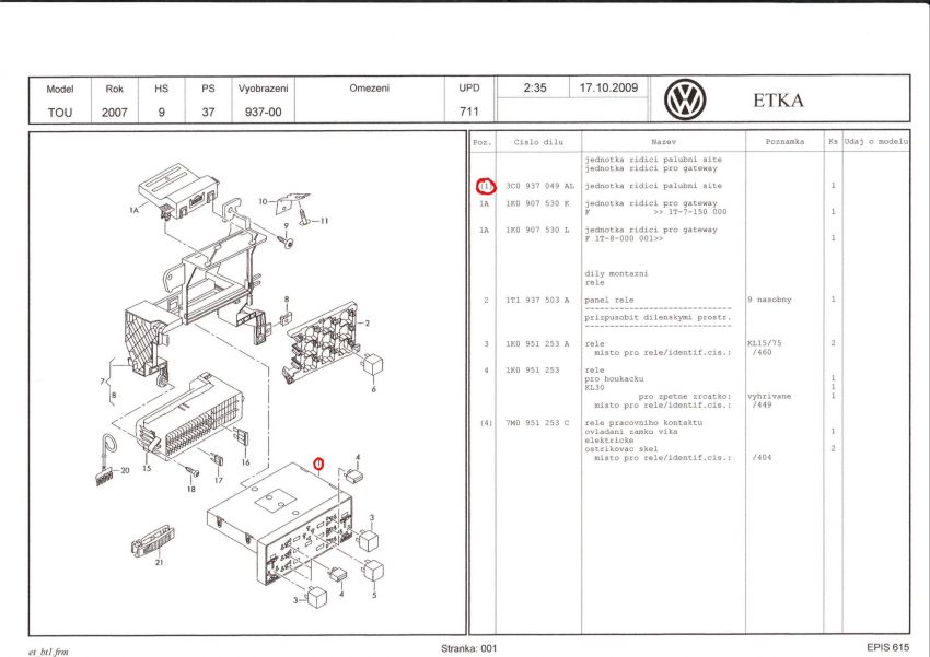 Touran 1.9TDi nejede,prosím o pomoc.VYŘEŠENO - DP forum