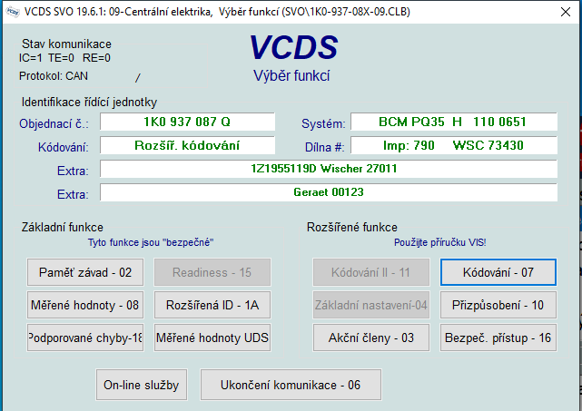 O2 FL kódování denního svícení v mlhovce -vyřešeno - DP forum